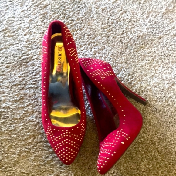 JustFab | Shoes | Just Fab Red Pumps | Poshmark